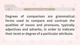Degrees of Comparison | PPT