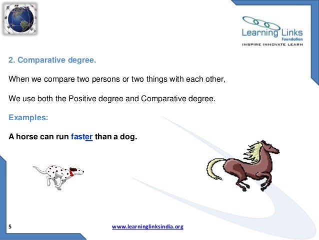 Degrees of comparison (1)