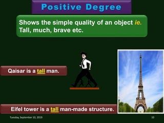 Degrees of comparison, Adjectives, positive degree, comparative degree ...