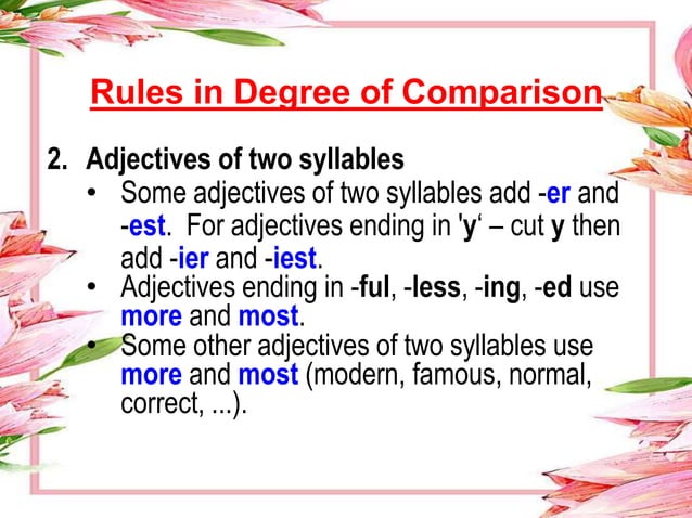 Degrees of comparison adjective | PPTX