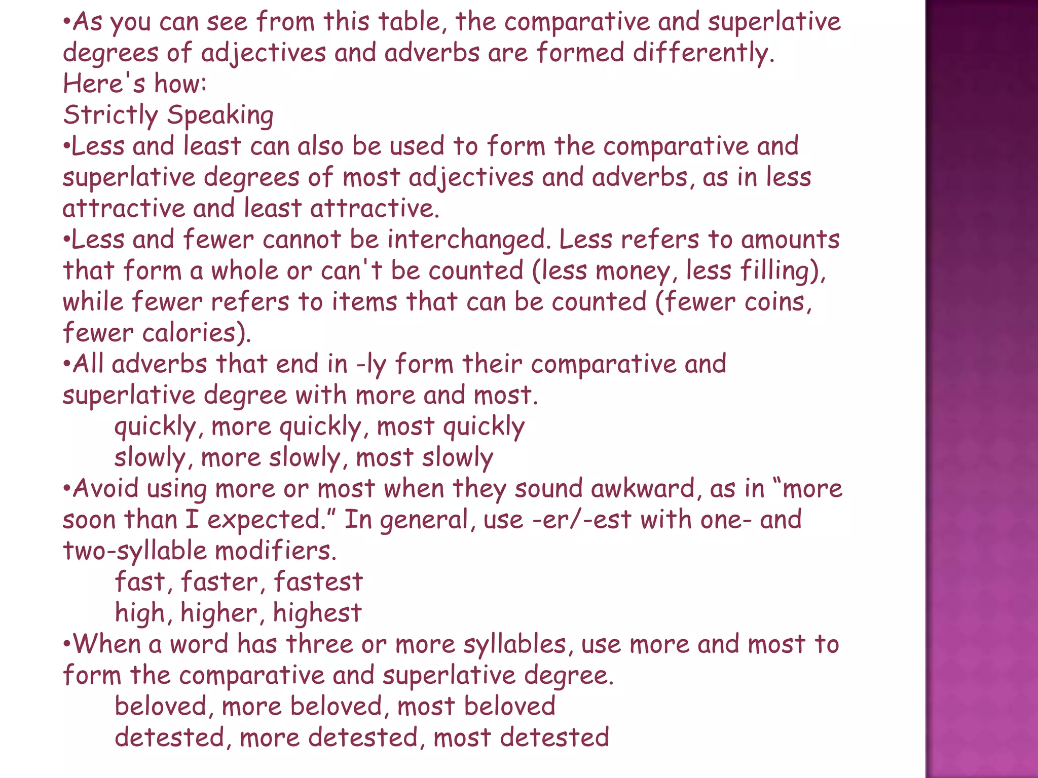 Degrees of comparison...!!! | PPTX