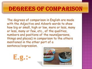 Degrees of comparison...!!! | PPTX