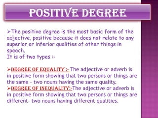 Degrees of comparison...!!! | PPTX