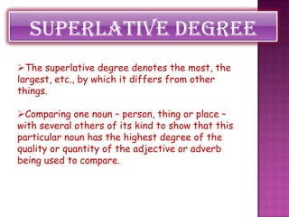 Degrees of comparison...!!! | PPTX