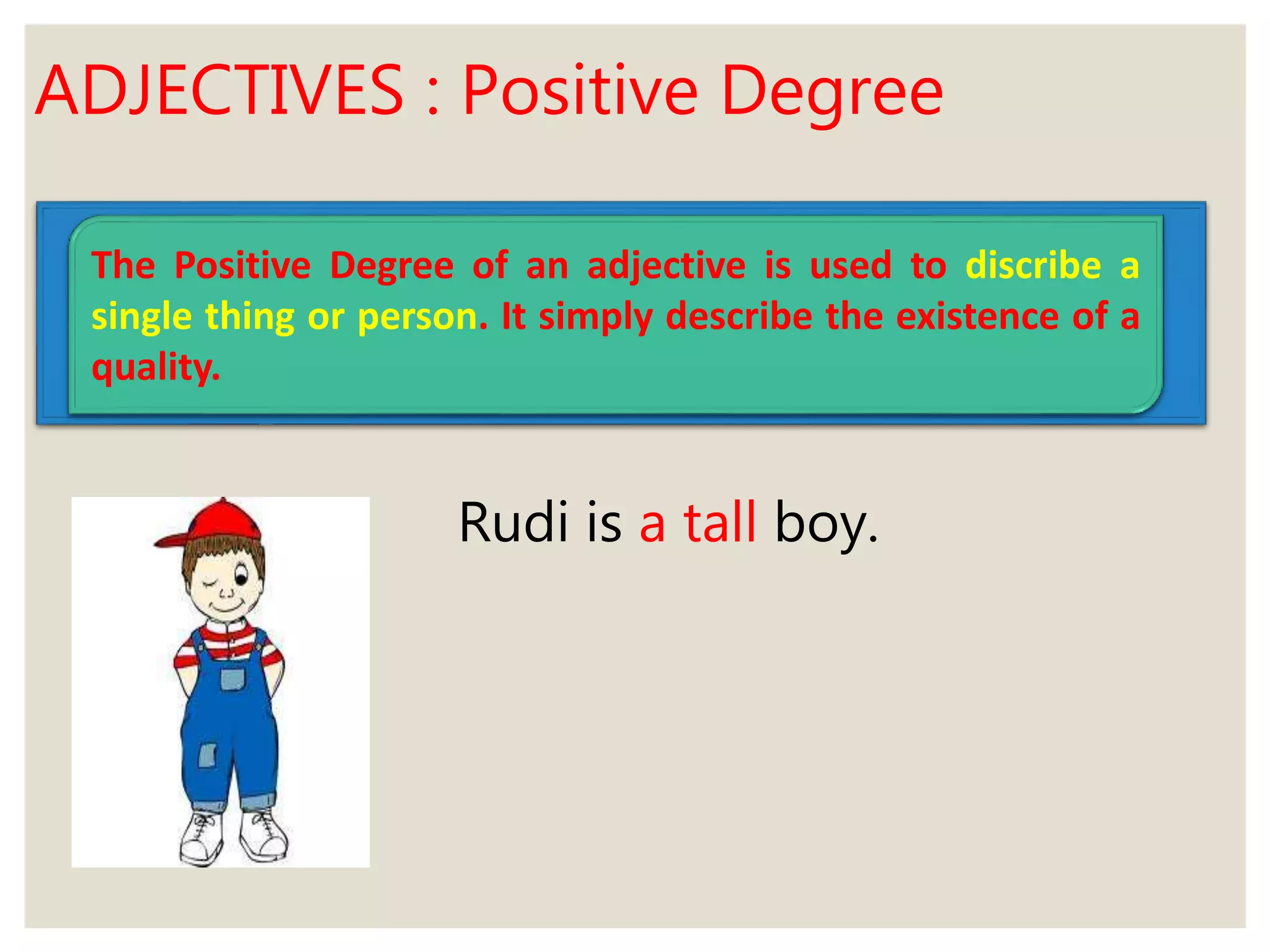 Degrees of comparisson of adjective | PPTX