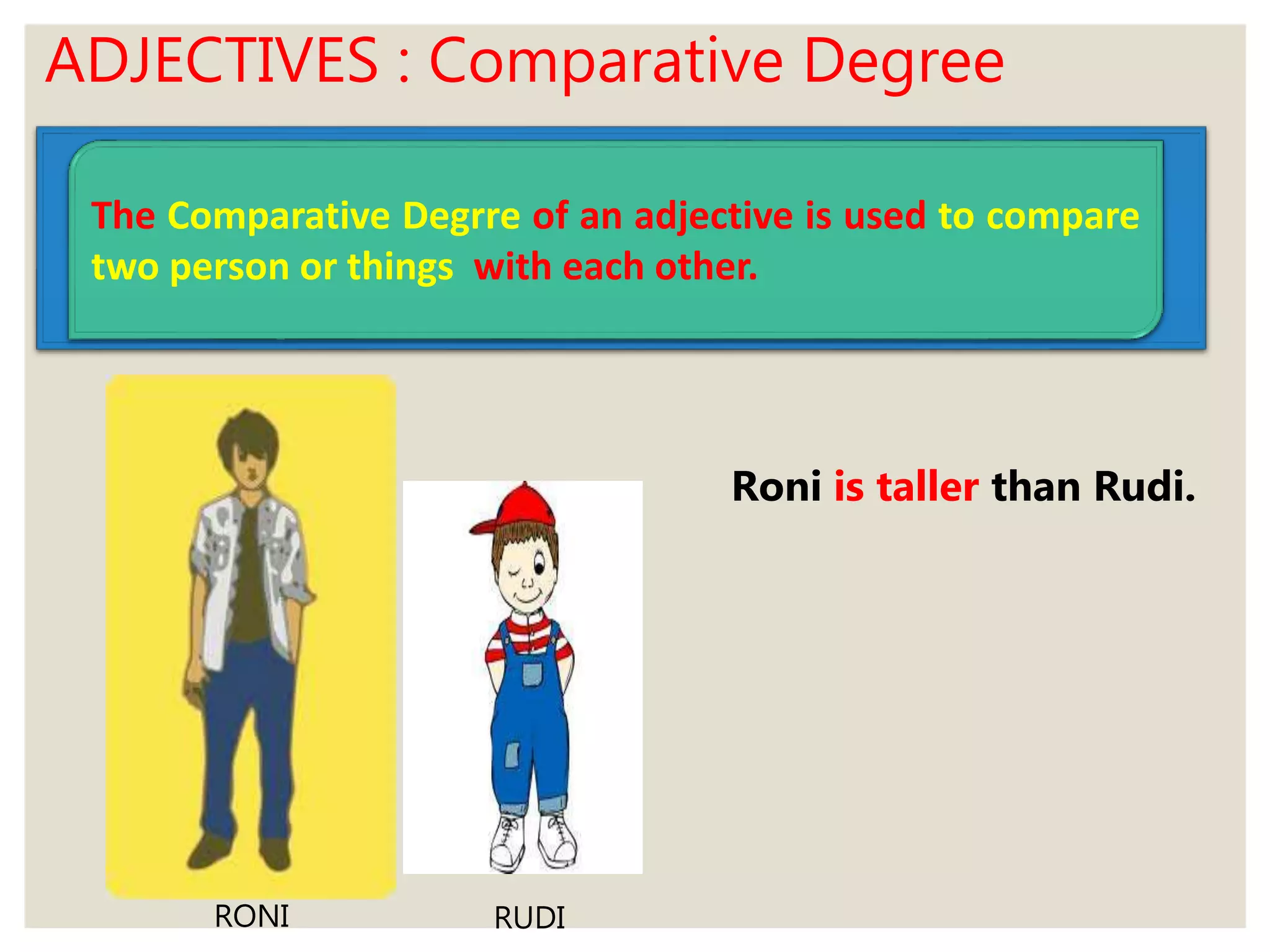 Degrees of comparisson of adjective | PPTX