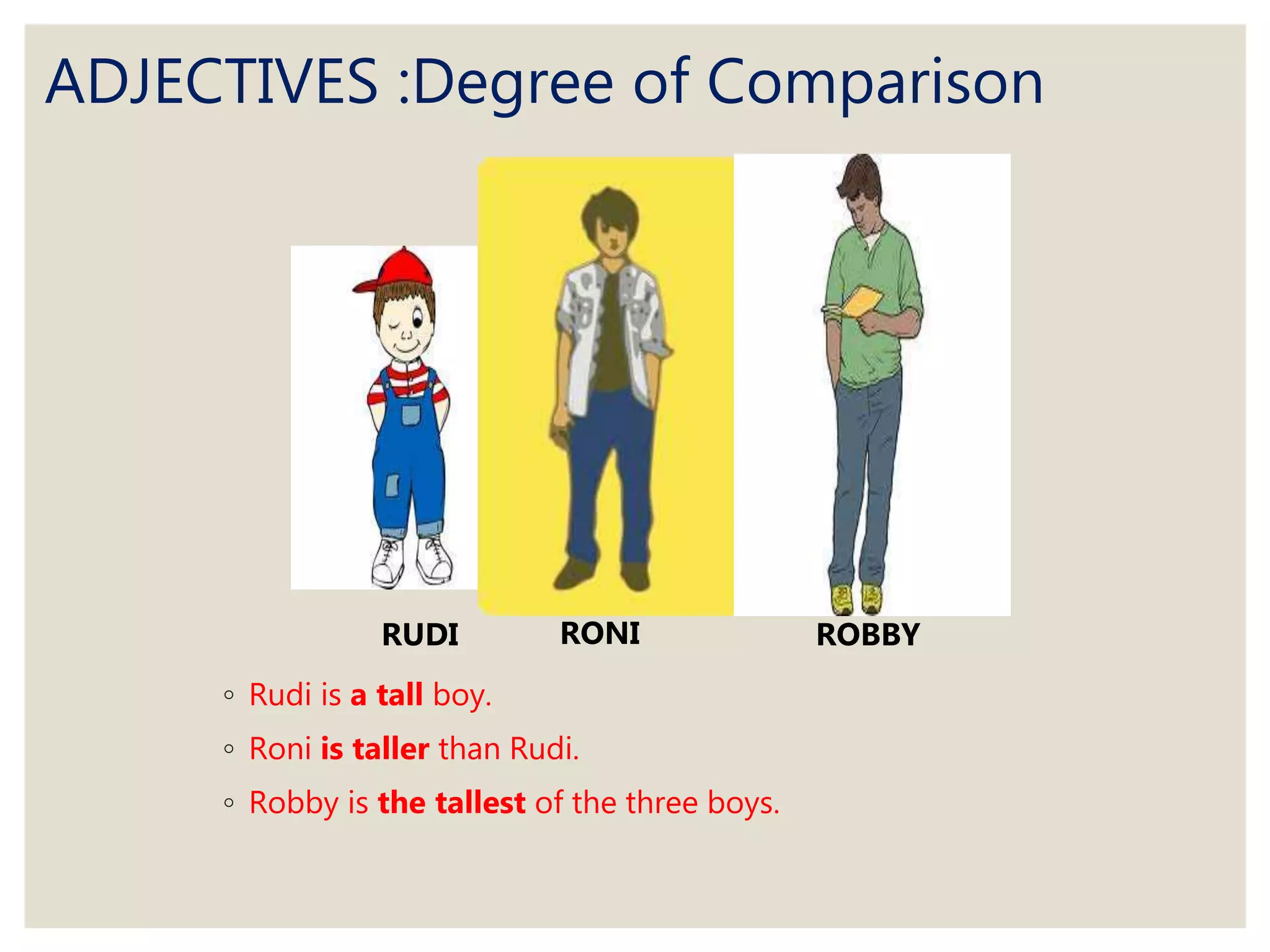 Degrees of comparisson of adjective | PPTX