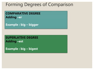 Degrees of comparisson of adjective | PPTX