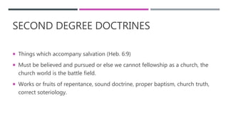 Degrees of doctrine | PPT
