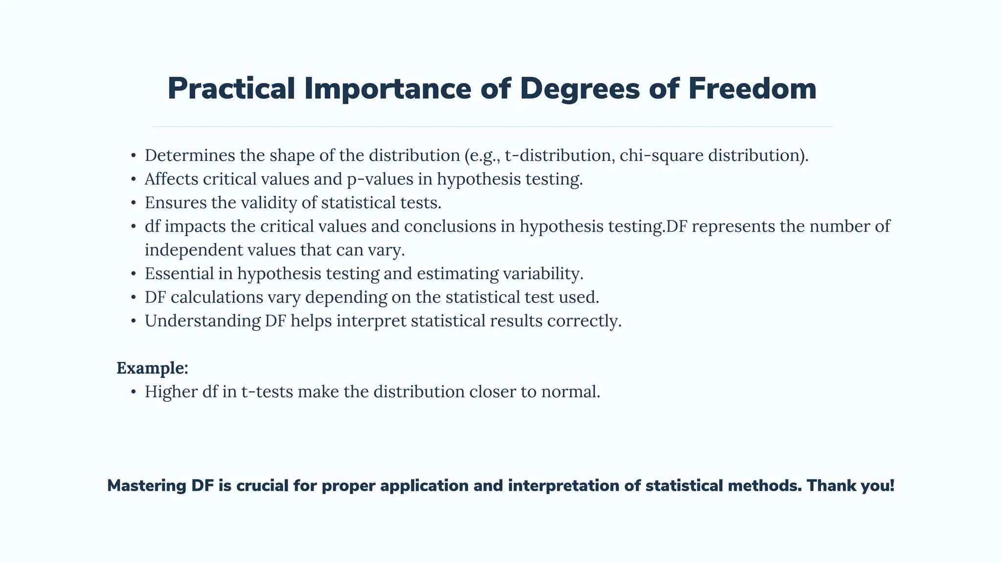 Degrees of Freedom : Concept and Applications in Statistics | PDF