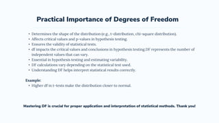 Degrees of Freedom : Concept and Applications in Statistics | PDF
