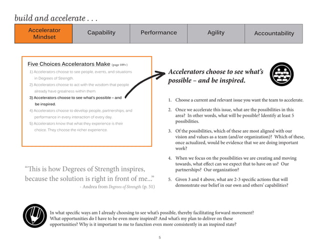 Degrees of Strength Team Acceleration Guide | PPT