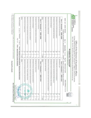 Makerere Degree Transcript 2015 - 2018 , | PDF