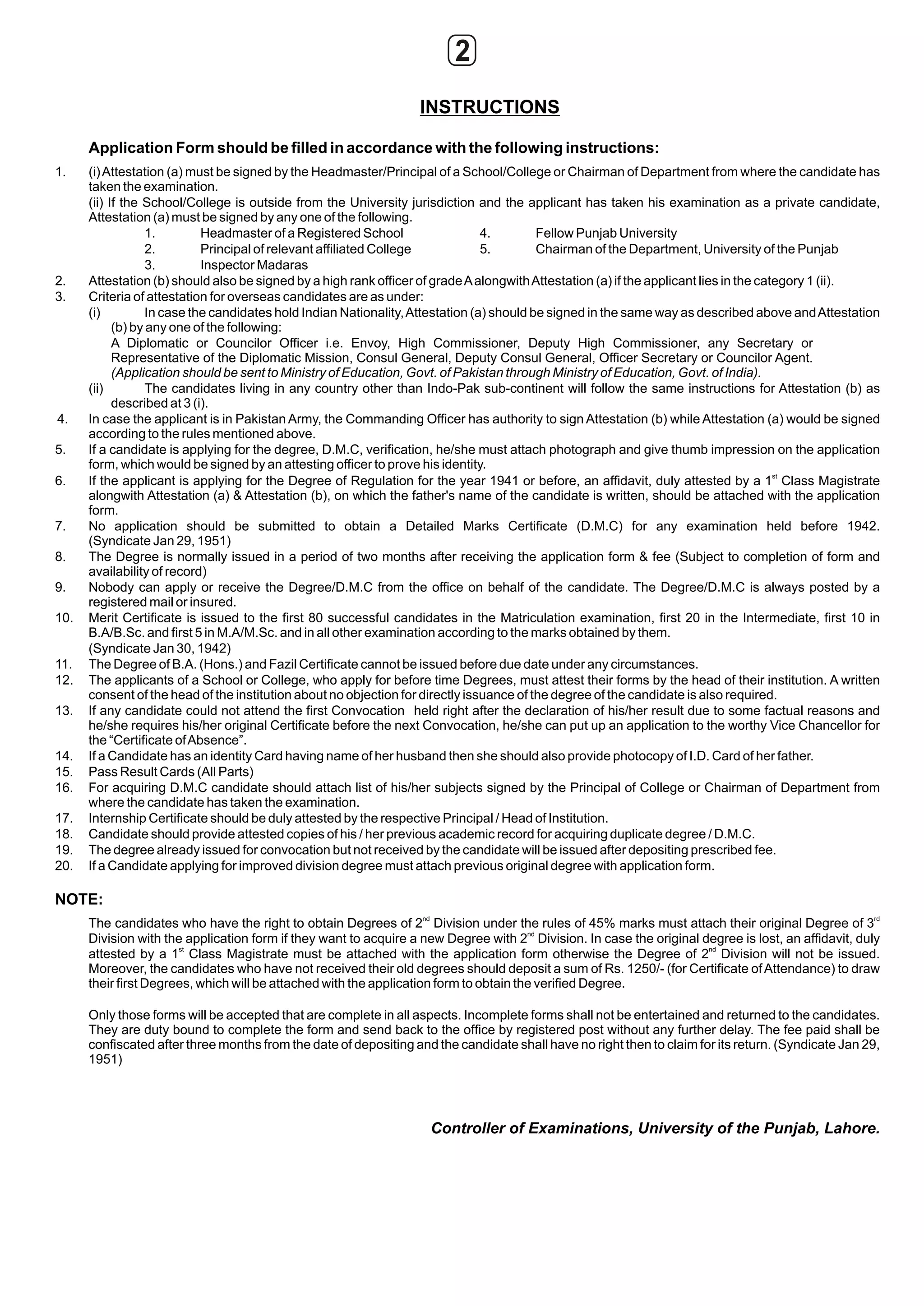 Degree veri form | PDF