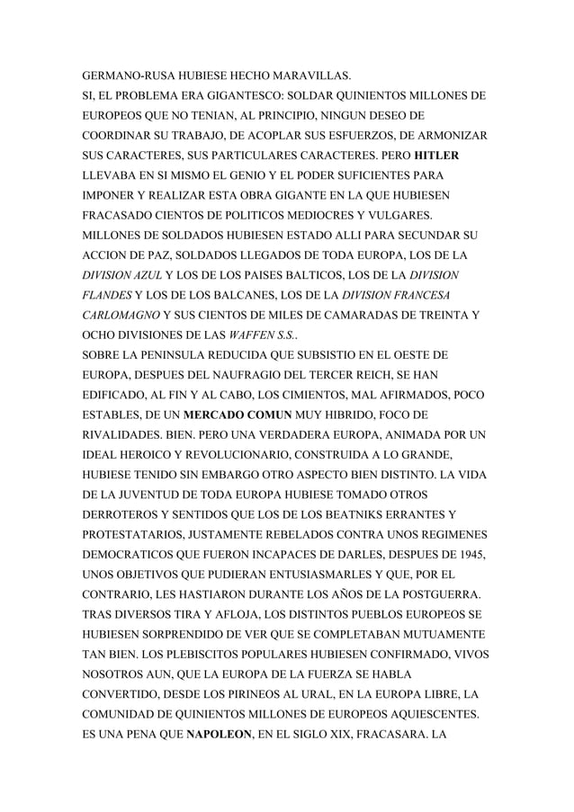 Degrelle Leon Y Si Hitler Hubiera Ganado Pdf