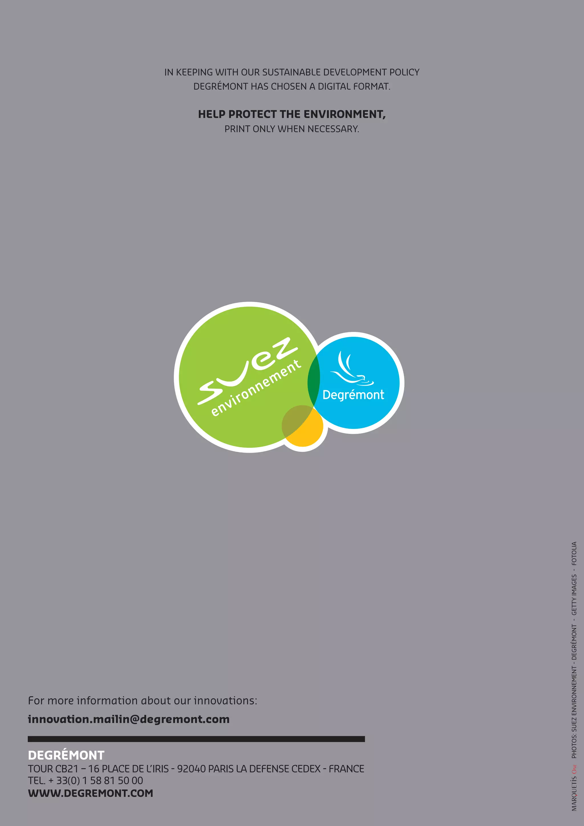 Degremont Innovations Guide | PDF