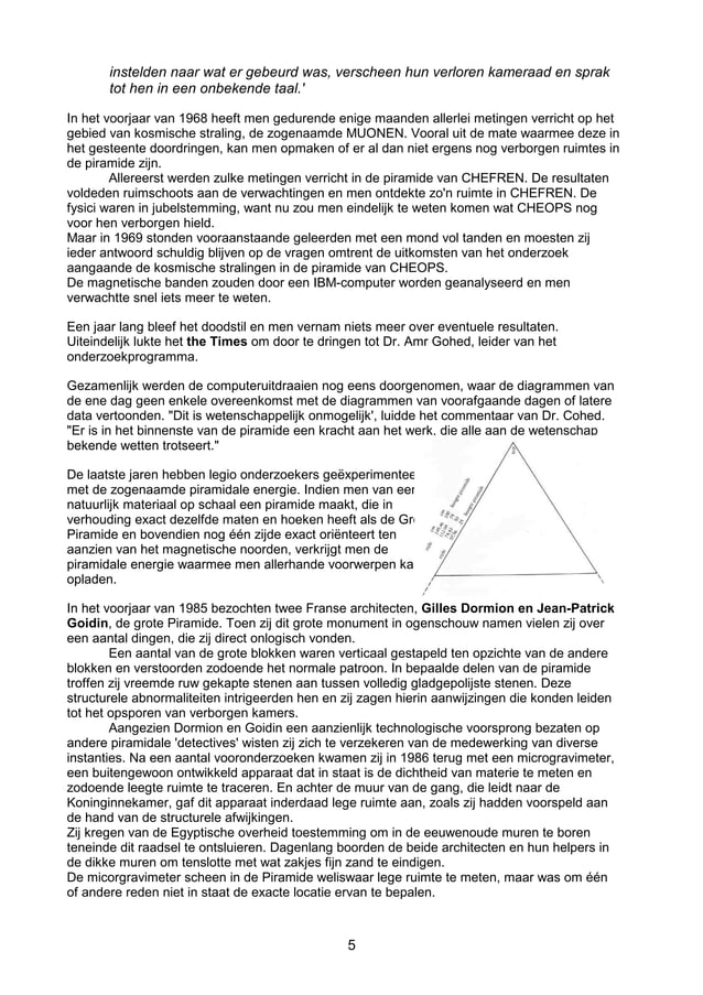 De Grote Piramide Van Gizeh | PDF