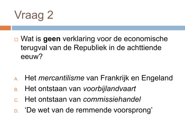 De grote zilveren eeuw quiz | PPT