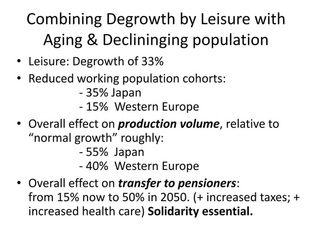 Degrowth with an aging population | PPT