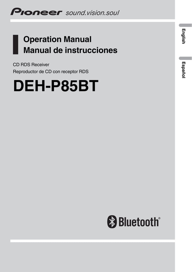 Deh P85 Bt Manual En Es | PDF