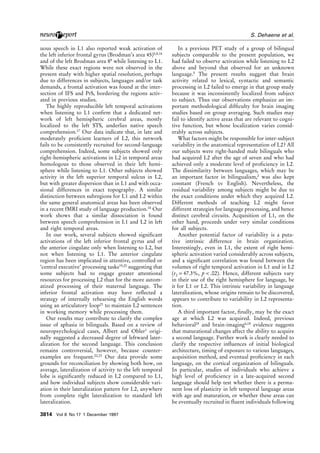 Dehaene dmcppmll 1997_anatomical_variability_first_&_second_languages.neuroreport | PDF
