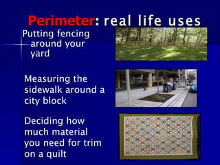 De haven perimeter and area | PPT