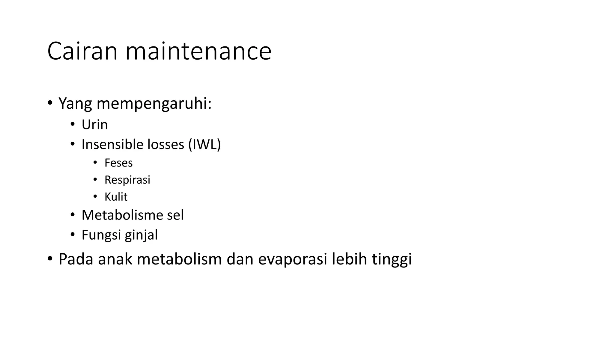 dehidrasi, definisi, jenis dan tatalaksana | PPTX