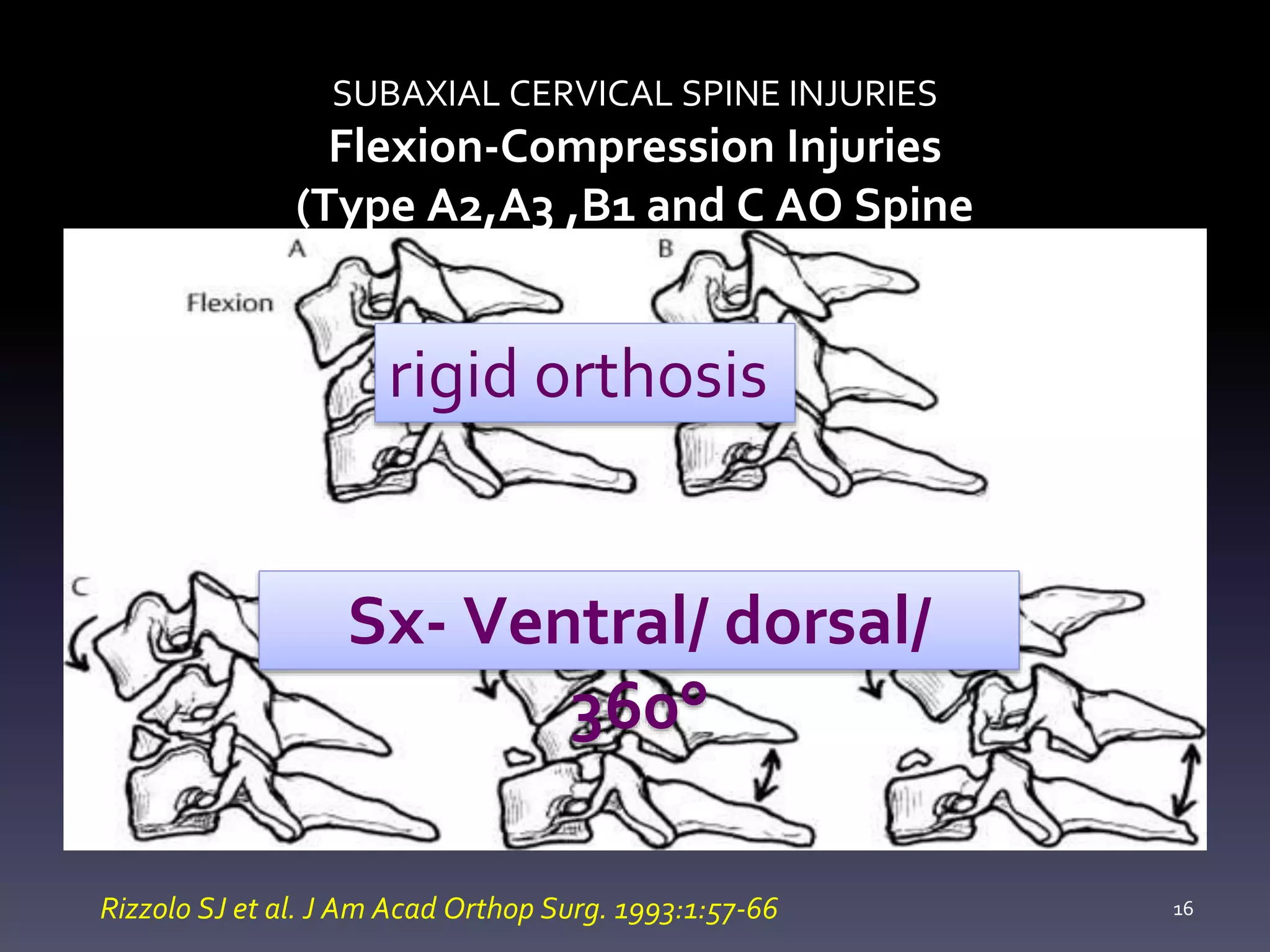 Subaxial Cervical Spine Injuries | PPTX