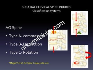 Subaxial Cervical Spine Injuries | PPTX