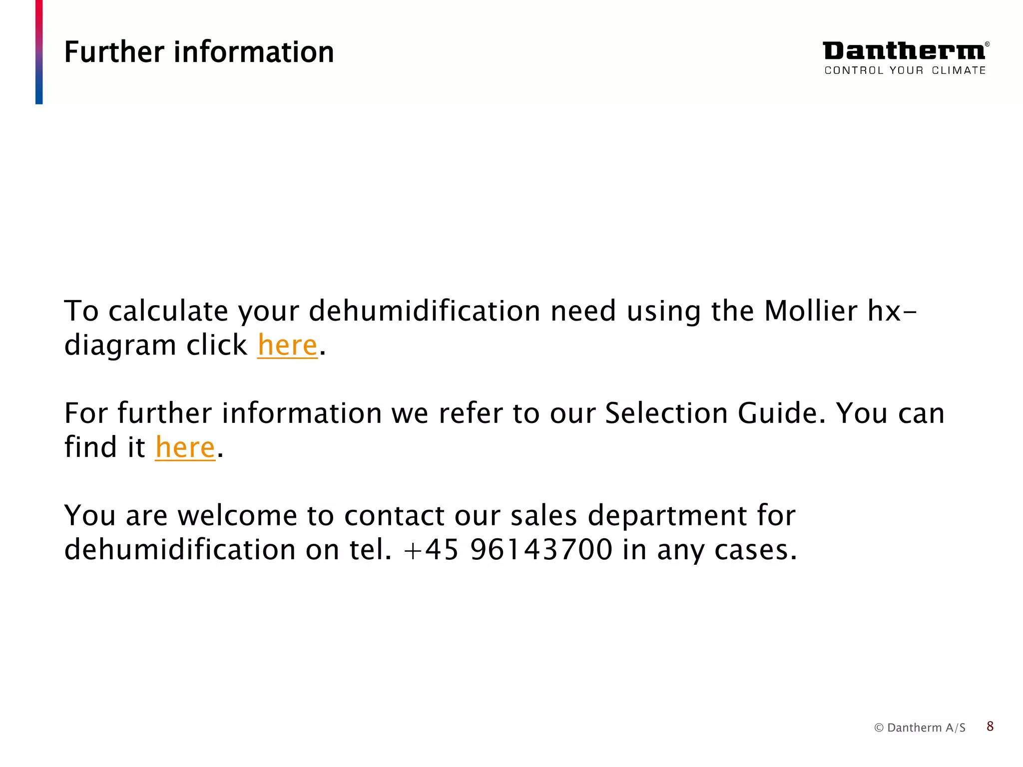Dantherm Selection guide 2/4 - Using the Mollier hx-diagram | PPTX