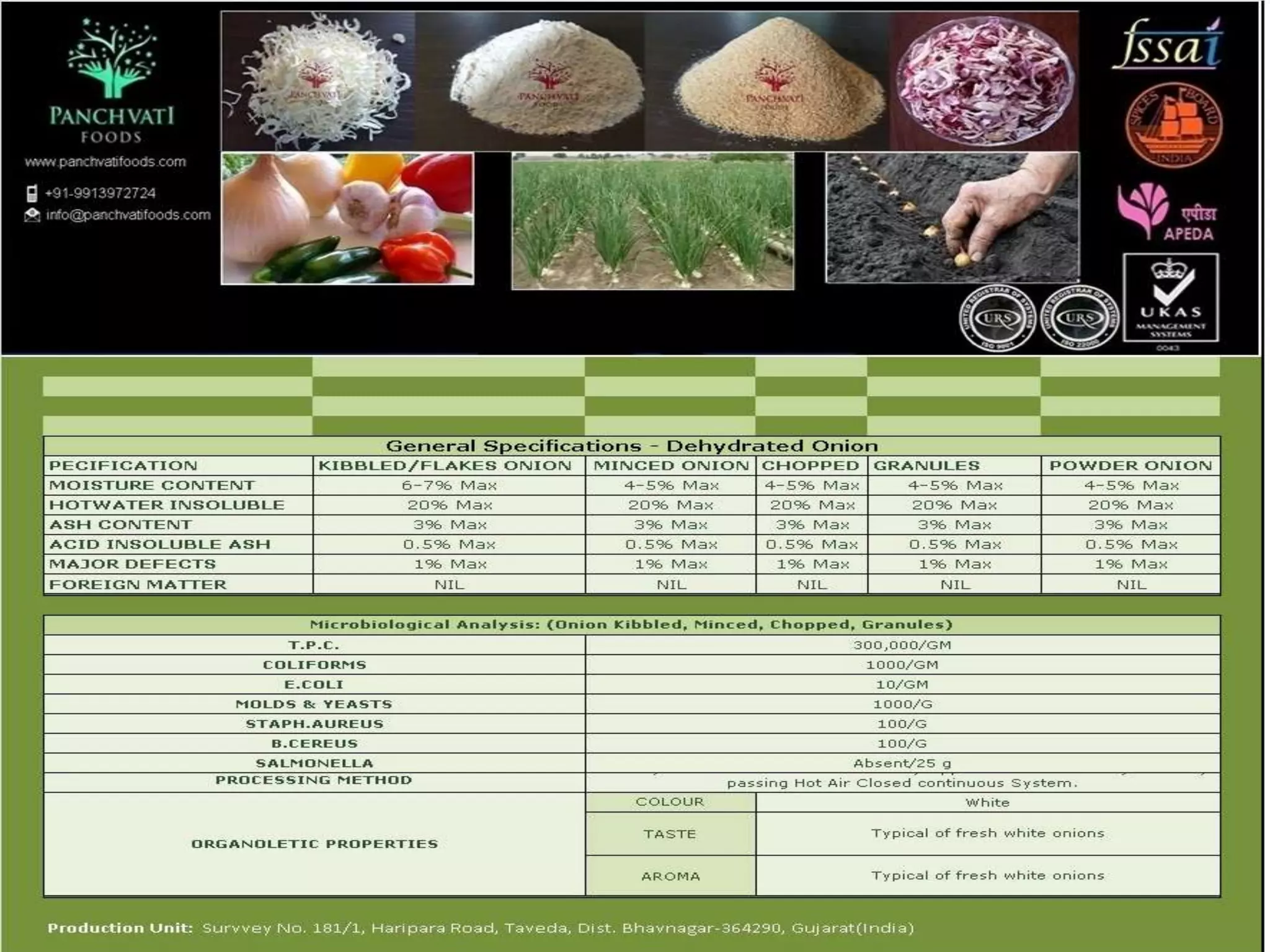 Dehydrated onion manufacturing process | PPTX