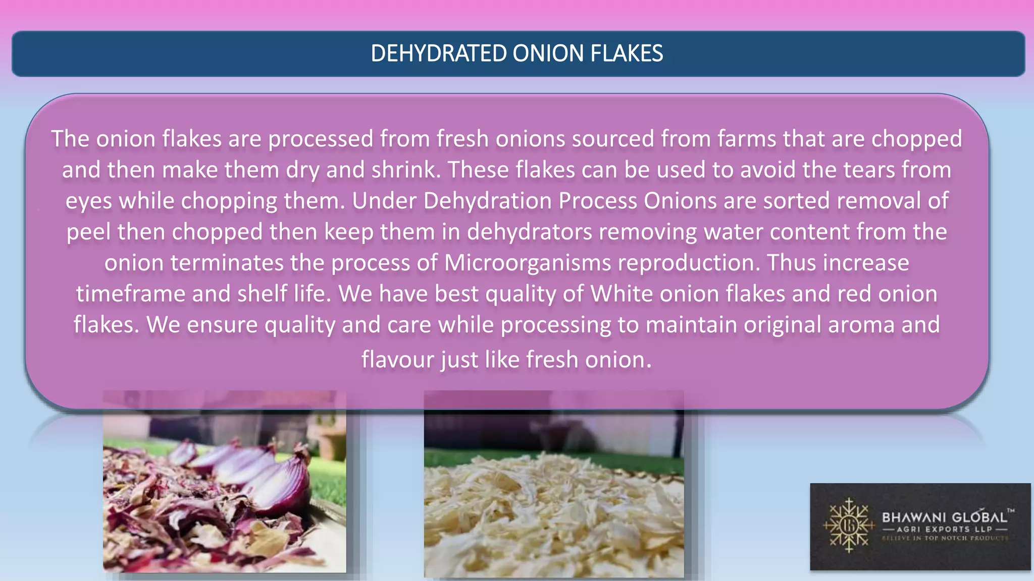 DEHYDRATED/ DRIED ONION MARKET ANALYSIS | PPTX