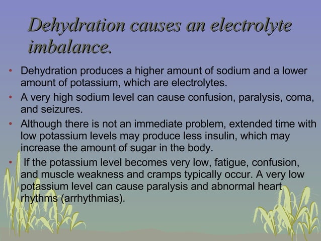 Dehydration | PPT | Diseases and Conditions | Medical Health