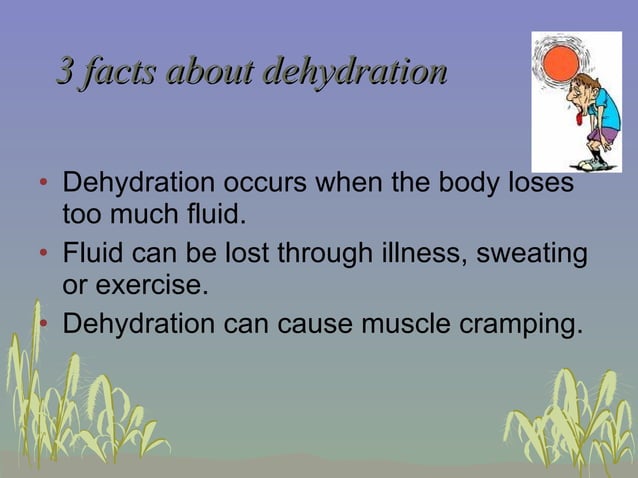 Dehydration | PPT | Diseases and Conditions | Medical Health