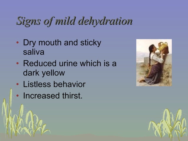 Dehydration | PPT | Diseases and Conditions | Medical Health