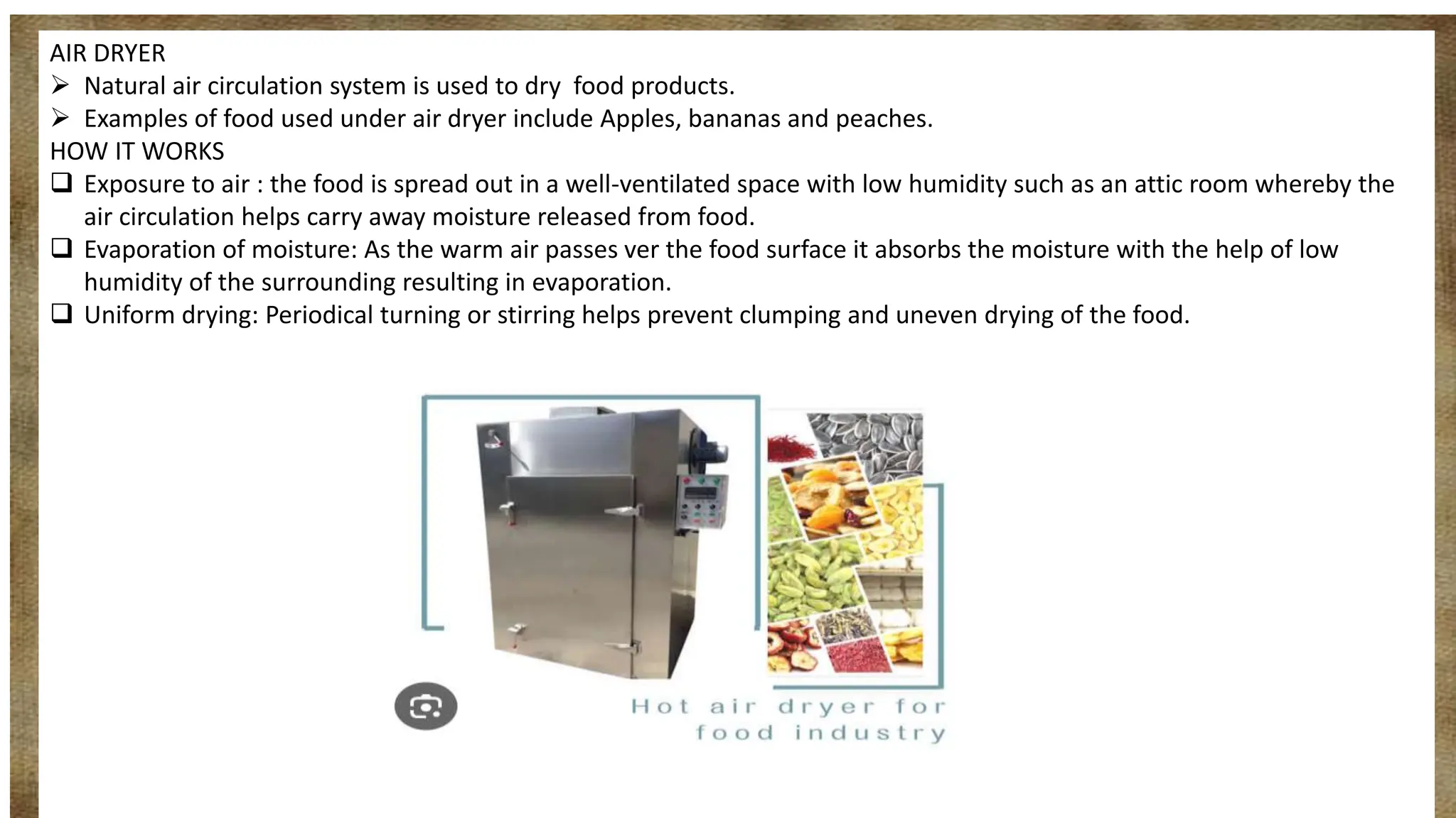 DEHYDRATION IN FOODS AND FOOD PRESERVATION | PPTX