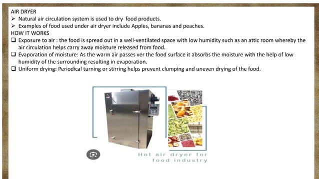 DEHYDRATION IN FOODS AND FOOD PRESERVATION | PPTX