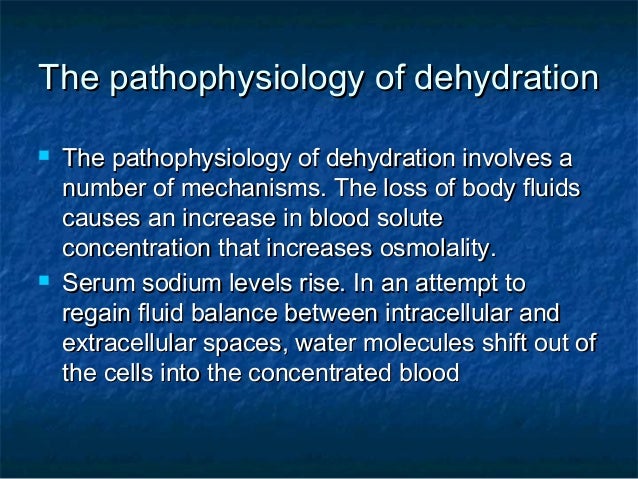 Dehydration