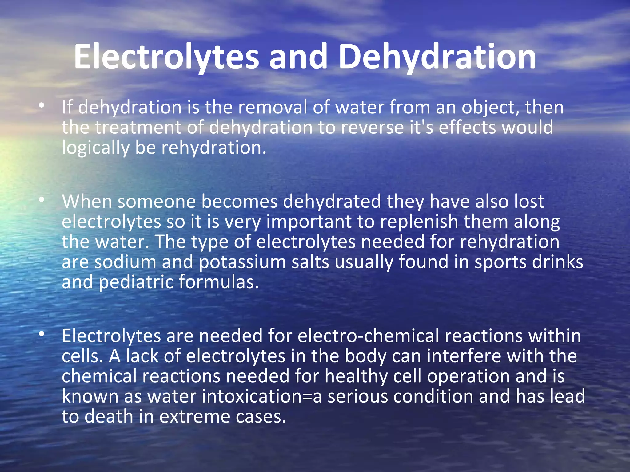 Dehydration | PPS