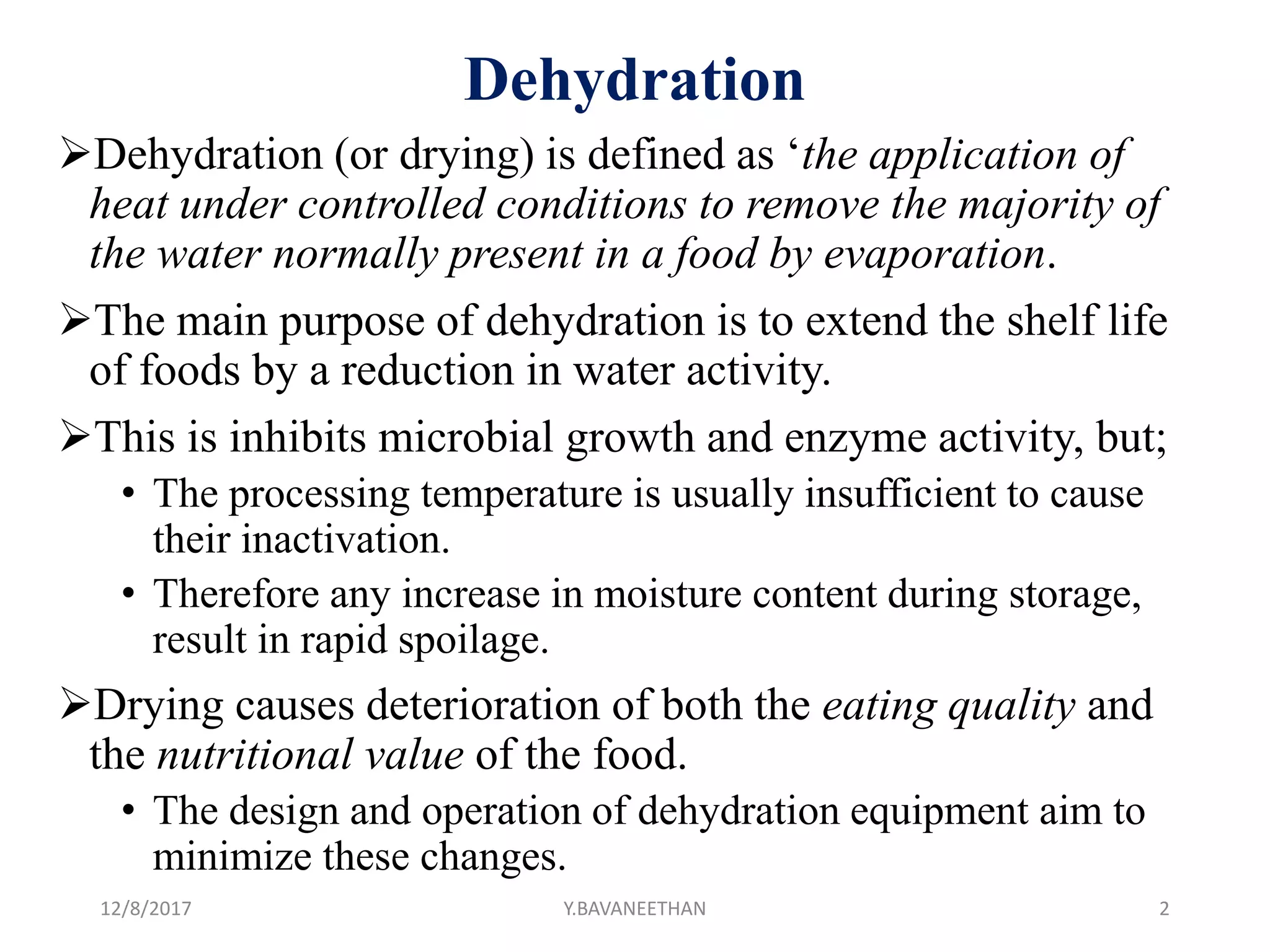 Dehydration | PPTX