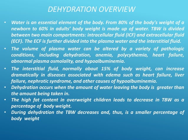 Dehydration and rehydration | PPT