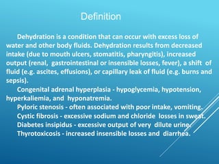 Dehydration and rehydration | PPT
