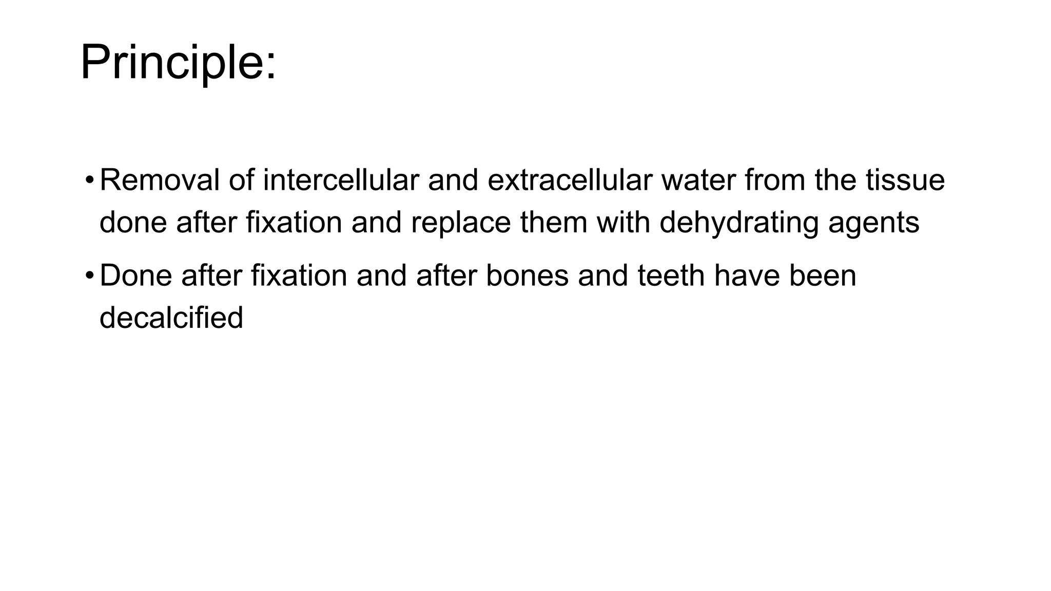 DEHYDRATION - Histopathologic Techniques | PDF