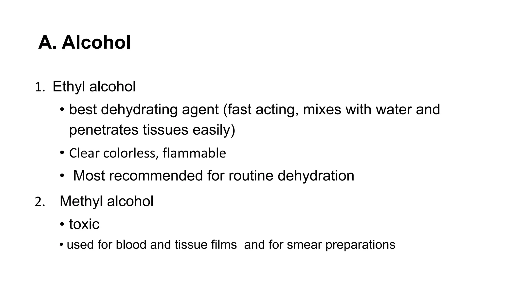 DEHYDRATION - Histopathologic Techniques | PDF