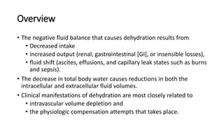 Dehydration.pptx in pediatrics( Child Care) | PPT