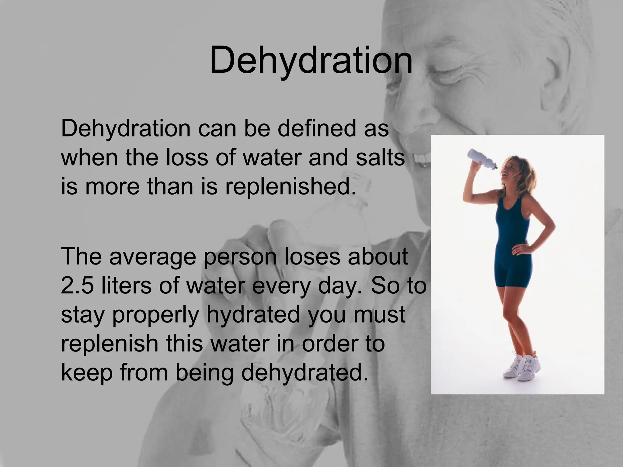 Dehydration problems and math exercises .ppt