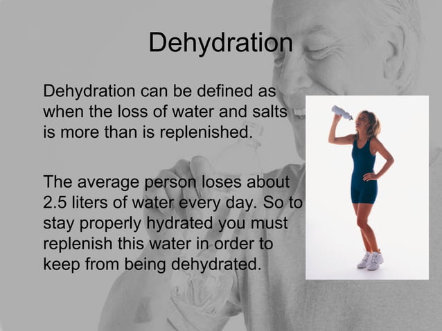 Dehydration problems and math exercises .ppt