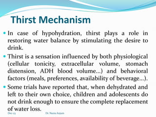 Dehydration in Children and Fluid Management (with discussion on Unani ...