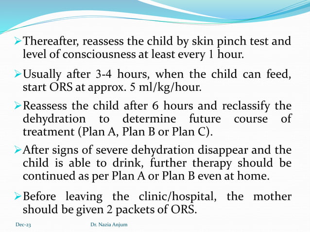 Dehydration in Children and Fluid Management (with discussion on Unani ...