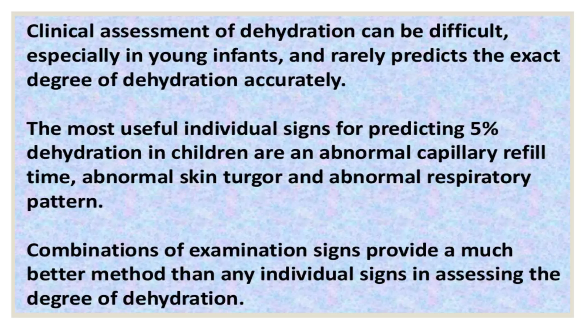 Dehydration assessment | PPTX